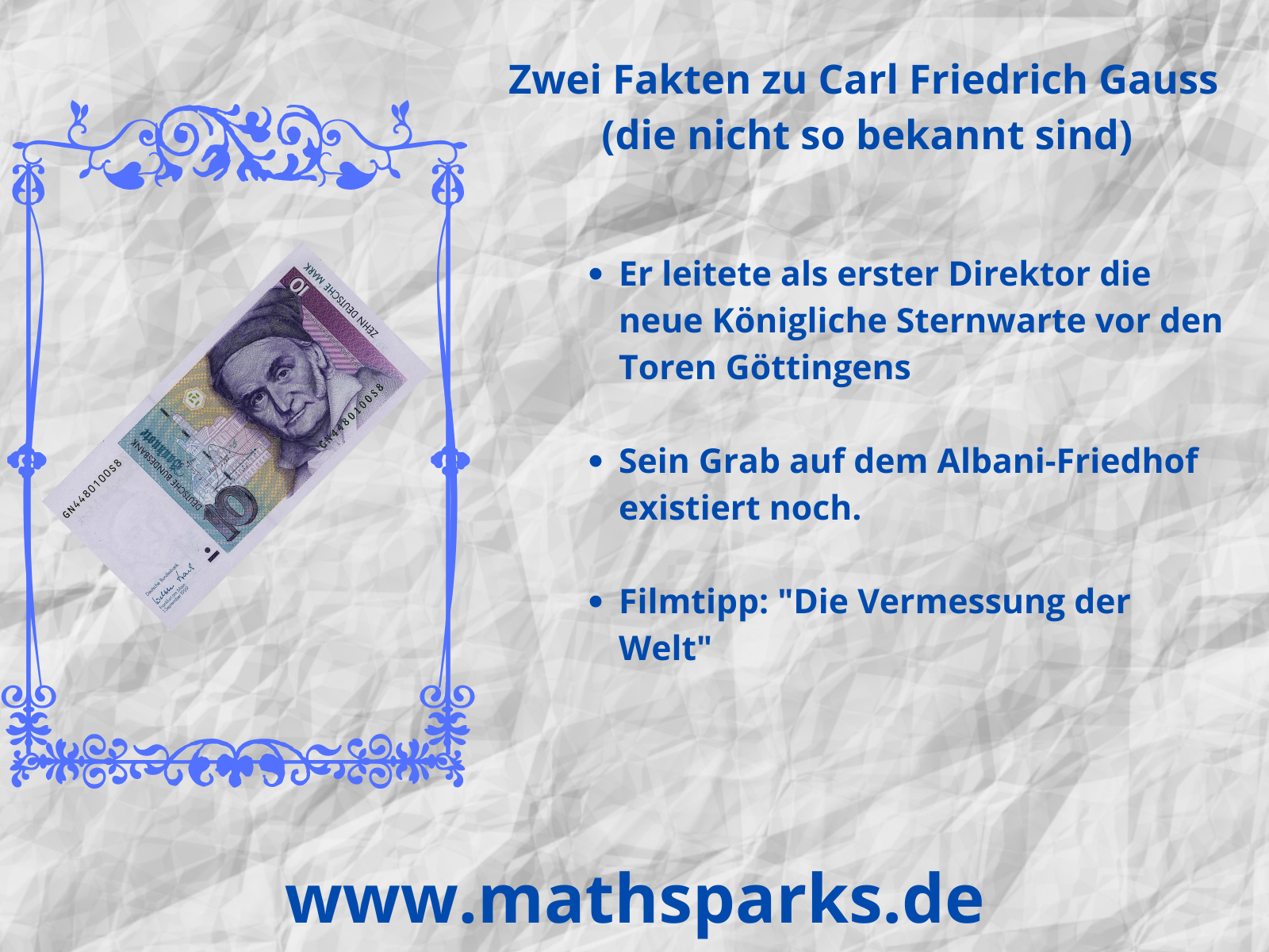 Carl Friedrich Gauss – MathSparks